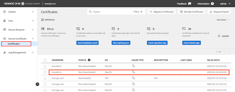 Modify Login Type – HENNGE One Help Center