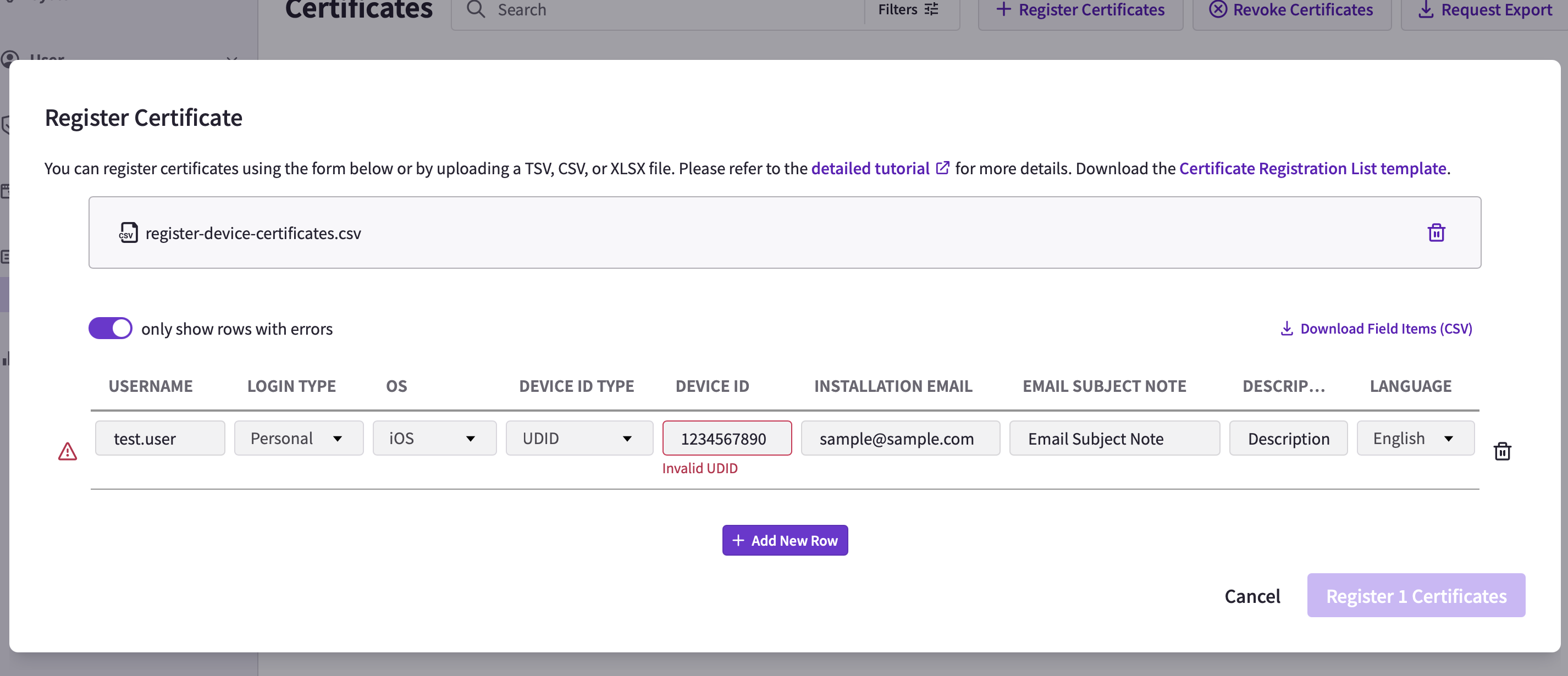 [Device Certificate] Issuing a Device Certificate – HENNGE One Help Center