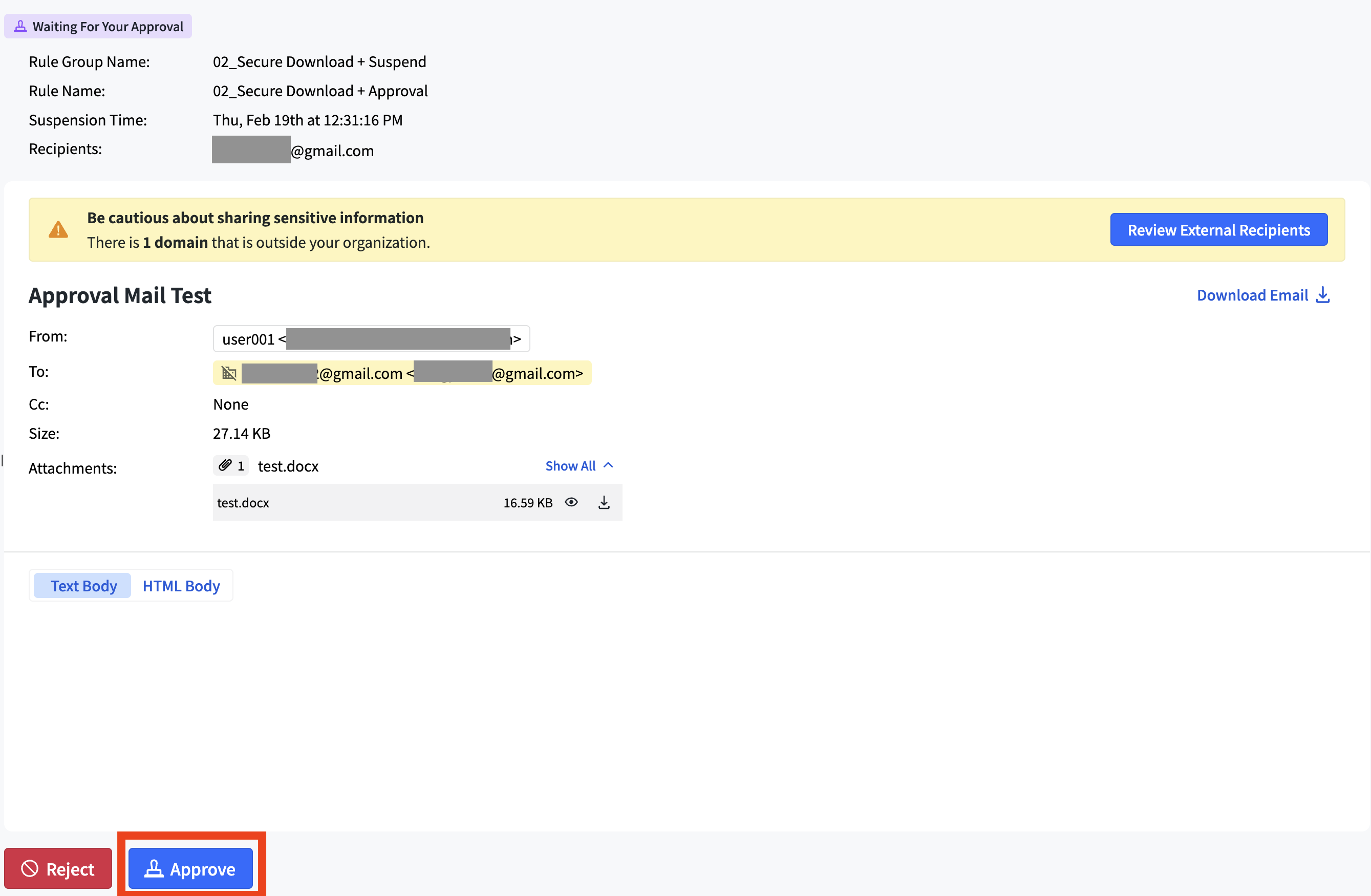 Check the approval request email – HENNGE One Help Center